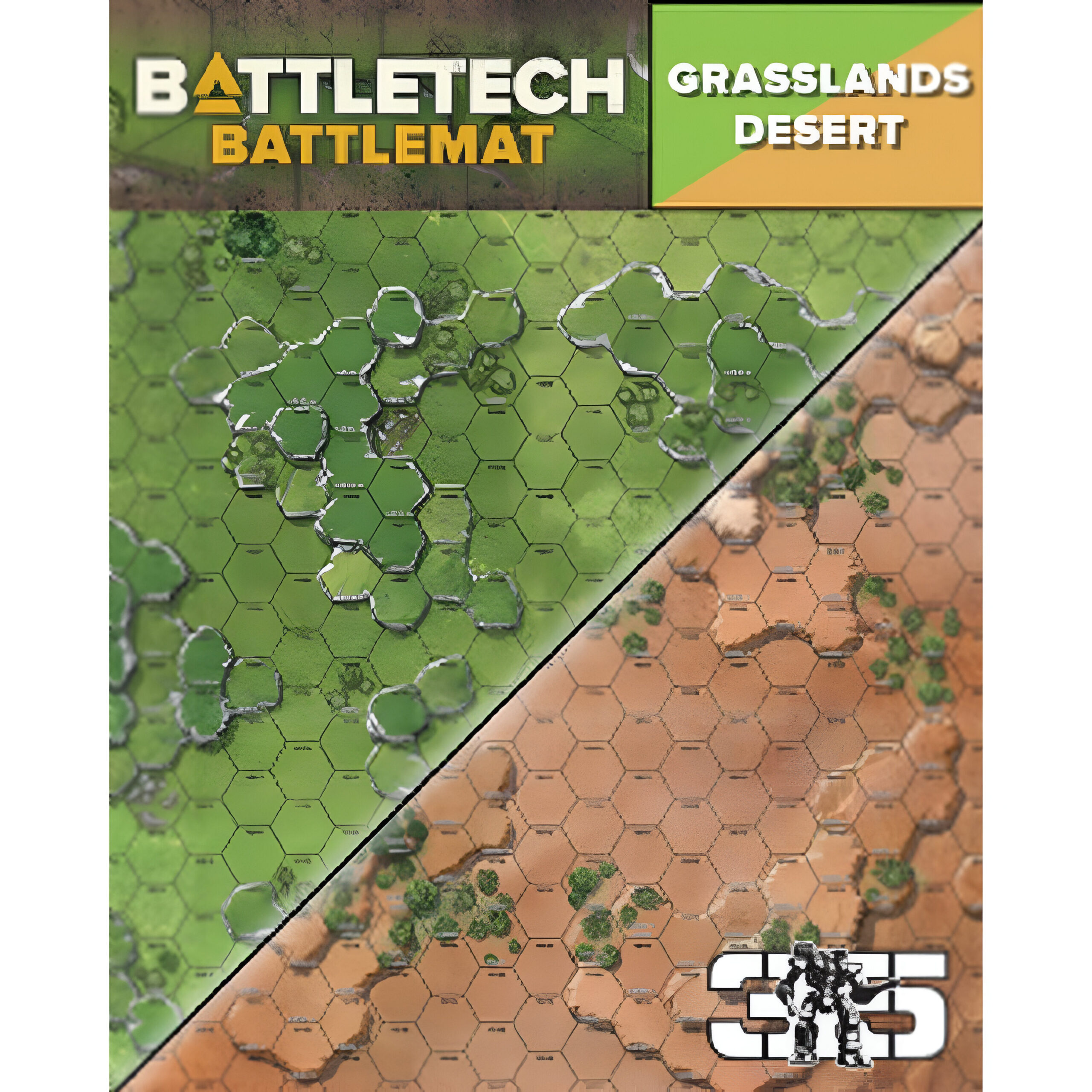 BattleTech: Battle Mat Grasslands - Desert - Game Summon