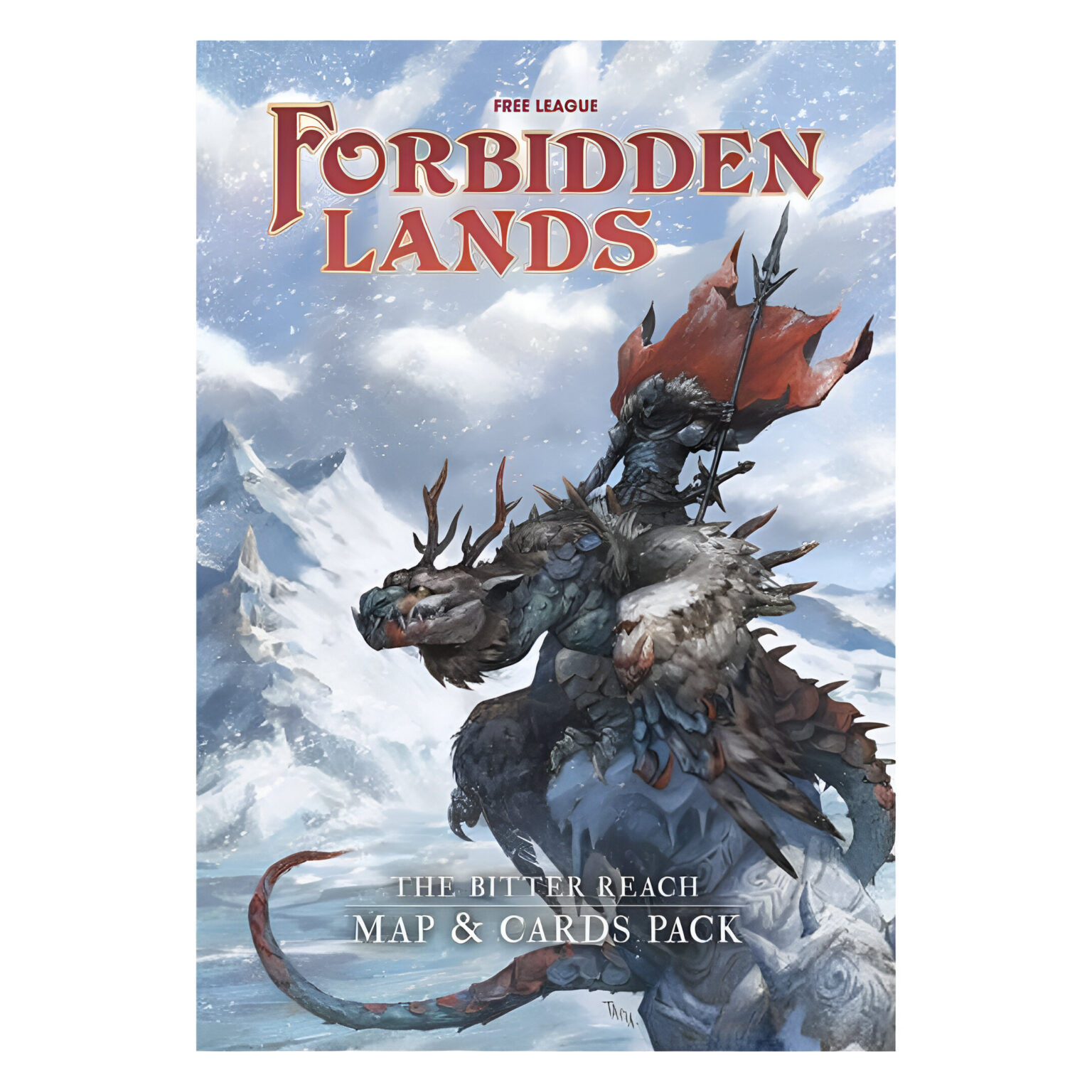 Forbidden Lands - The Bitter Reach Maps And Card Pack - Game Summon